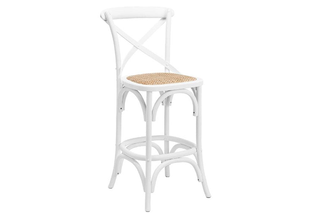 Cross Back Counter Stool 65cm